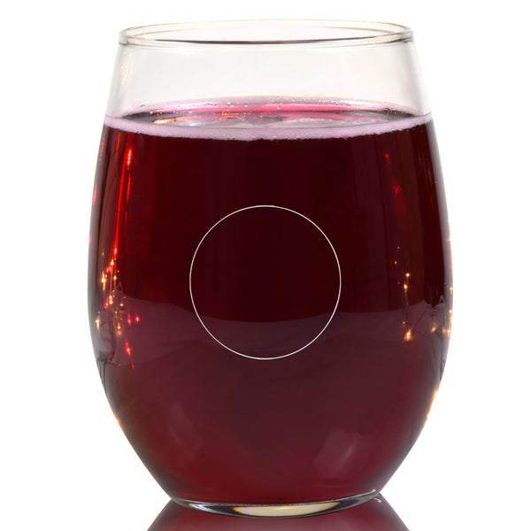 New Moon Wine Glass - Your Moon Phase